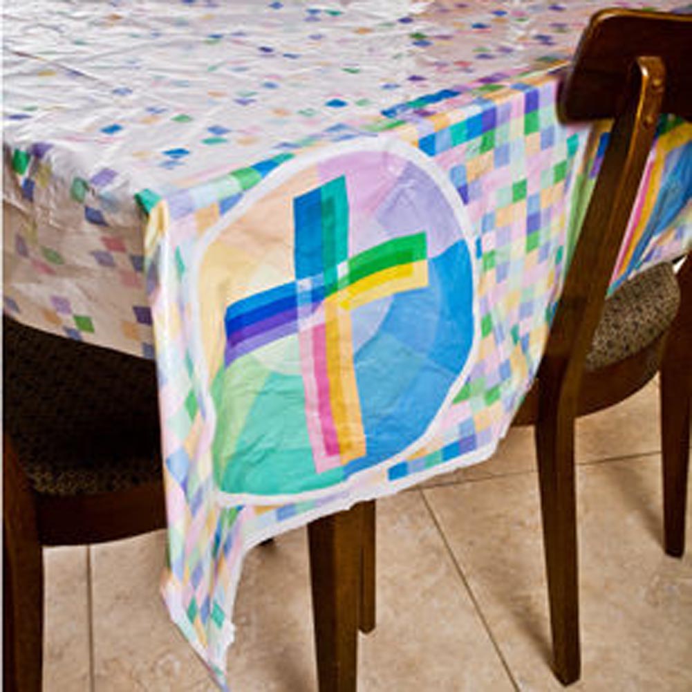 Holy Light Plastic Tablecover (137cm x 213cm) – PartyTime Malta