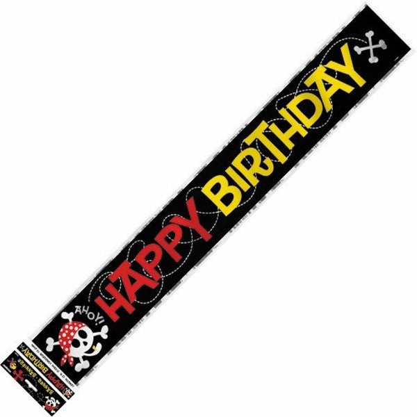 Pirate Happy Birthday Banner (3.65m) – PartyTime Malta