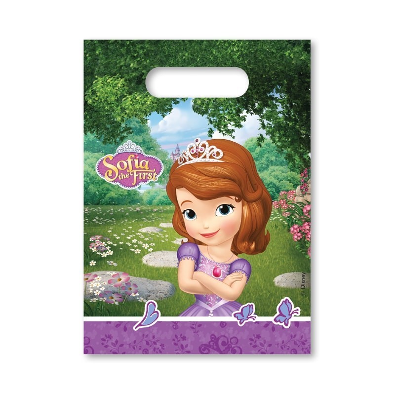 Sofia the First Party Bags, 6ct – PartyTime Malta