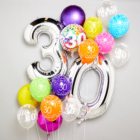 Milestone Aged Birthday Foil Balloons – PartyTime Malta