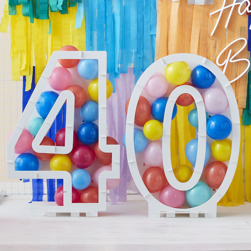 Balloon Mosaic Number Stands – PartyTime Malta