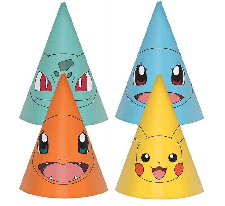Pokemon Cone Hats - 8ct – PartyTime Malta