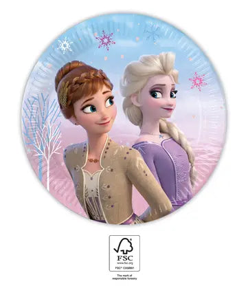 Frozen Paper Plates 20 cm.FSC. - 8ct – PartyTime Malta