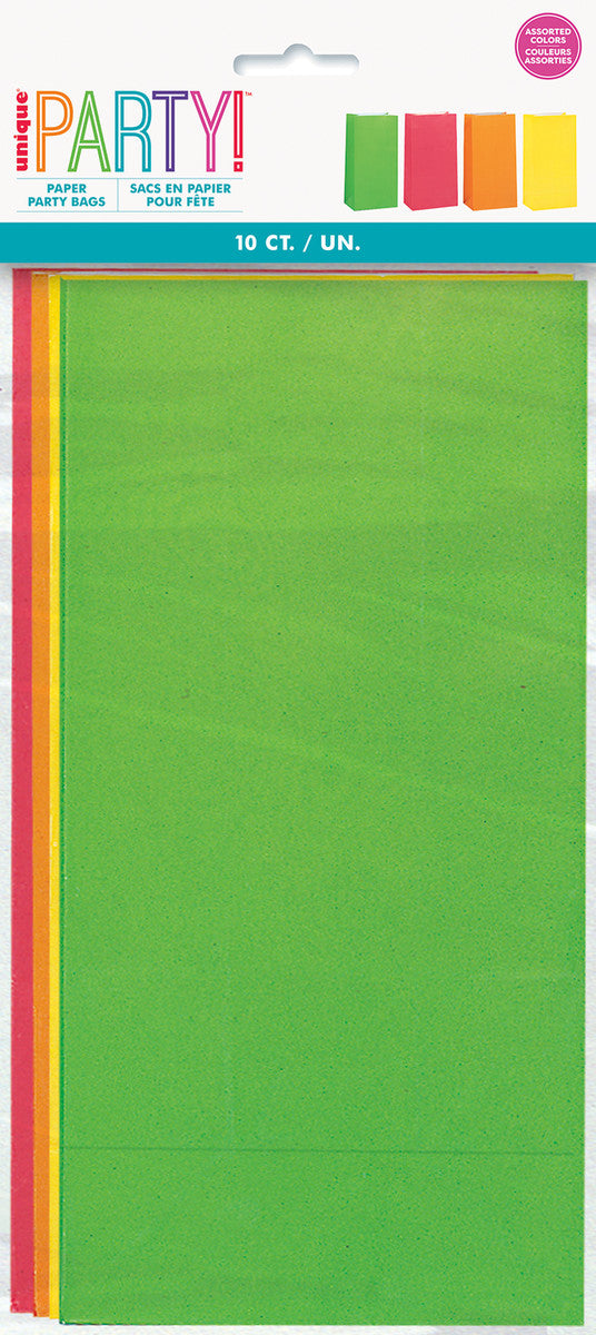 Neon Assorted Paper Party Bags – PartyTime Malta