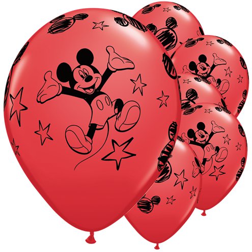 Mickey Mouse 12" Latex Balloons (6pk) – PartyTime Malta