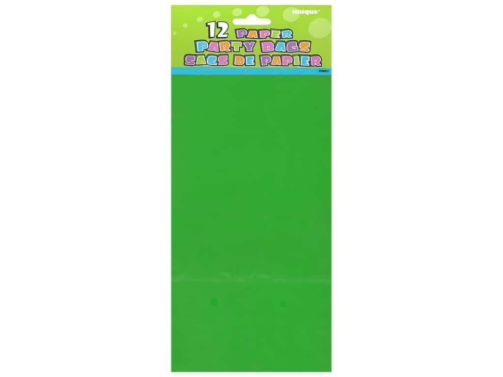 Green Paper Loot Bags (12ct) – PartyTime Malta