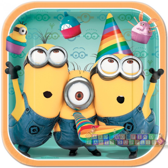 Minions Square Dinner Plates 8ct – PartyTime Malta