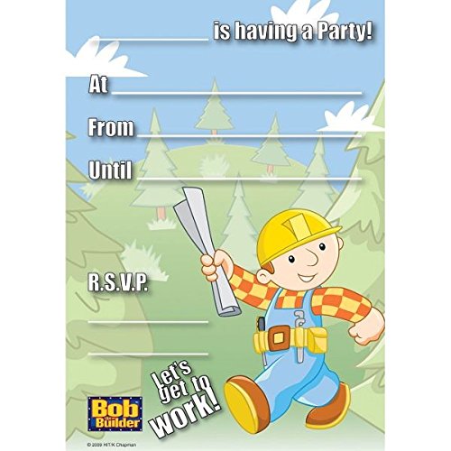 Bob the Builder Party Invitations – PartyTime Malta