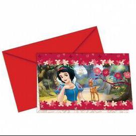 Snow White Invitations - 6ct – PartyTime Malta