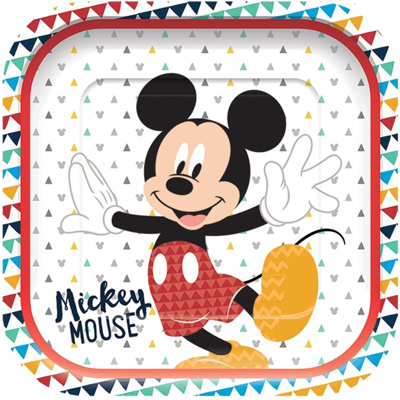 Mickey Mouse Awesome Plates (4pk) – PartyTime Malta