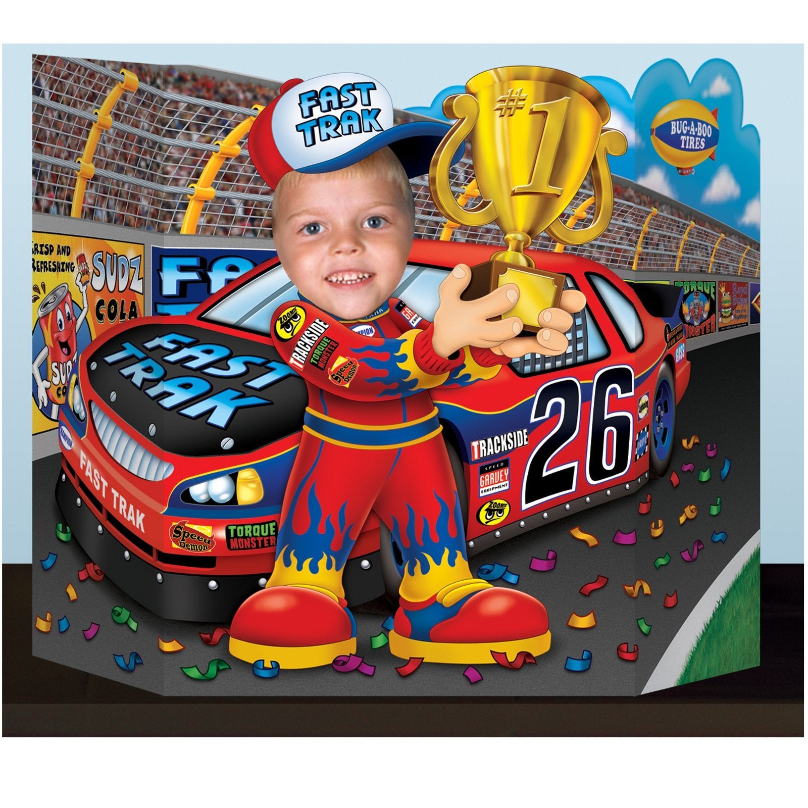 Beistle Race Car Driver Photo Prop – PartyTime Malta