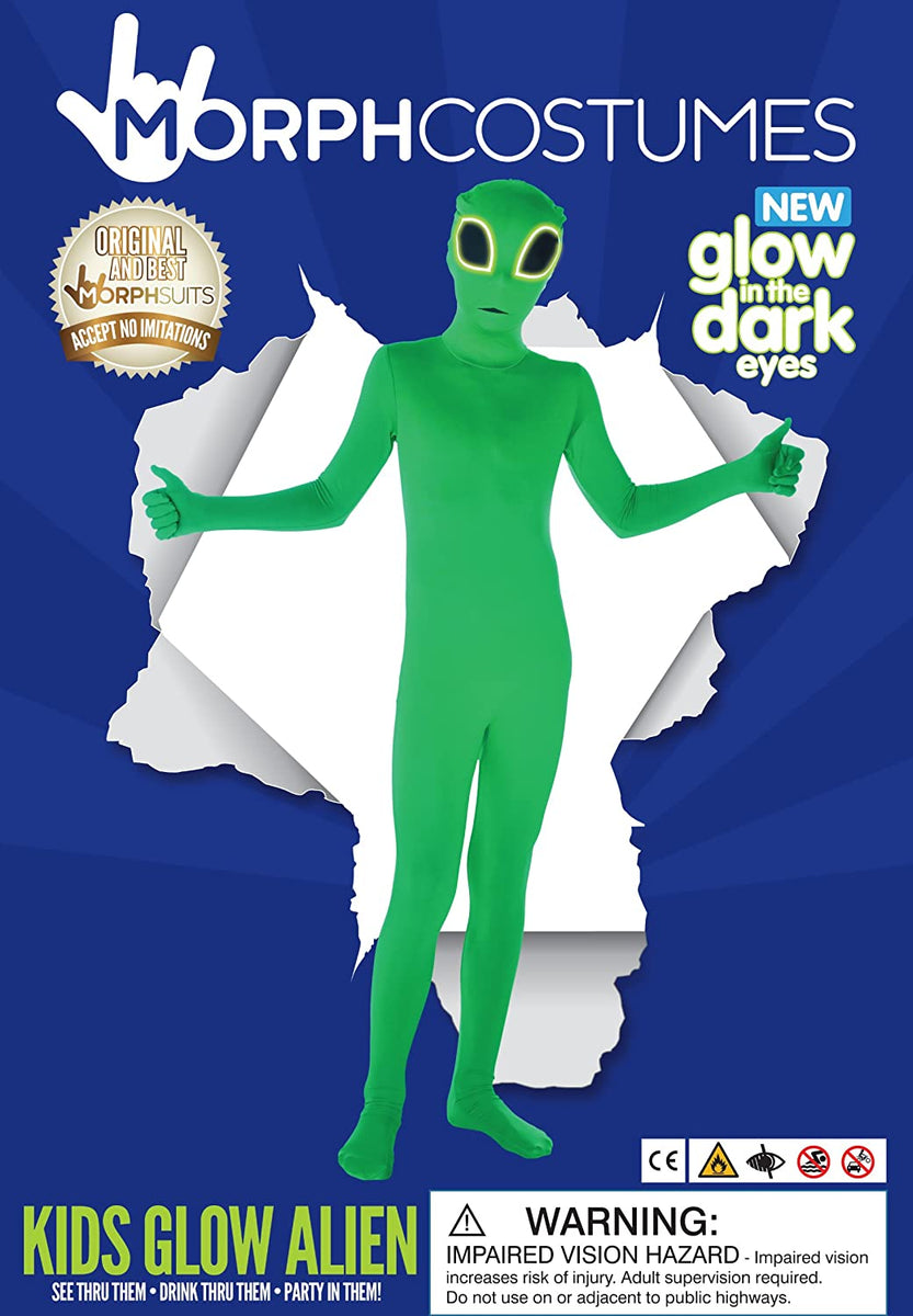 Kids Glow Alien Morphsuit – PartyTime Malta
