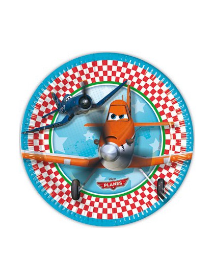 Planes Paper Plates (x8) – PartyTime Malta