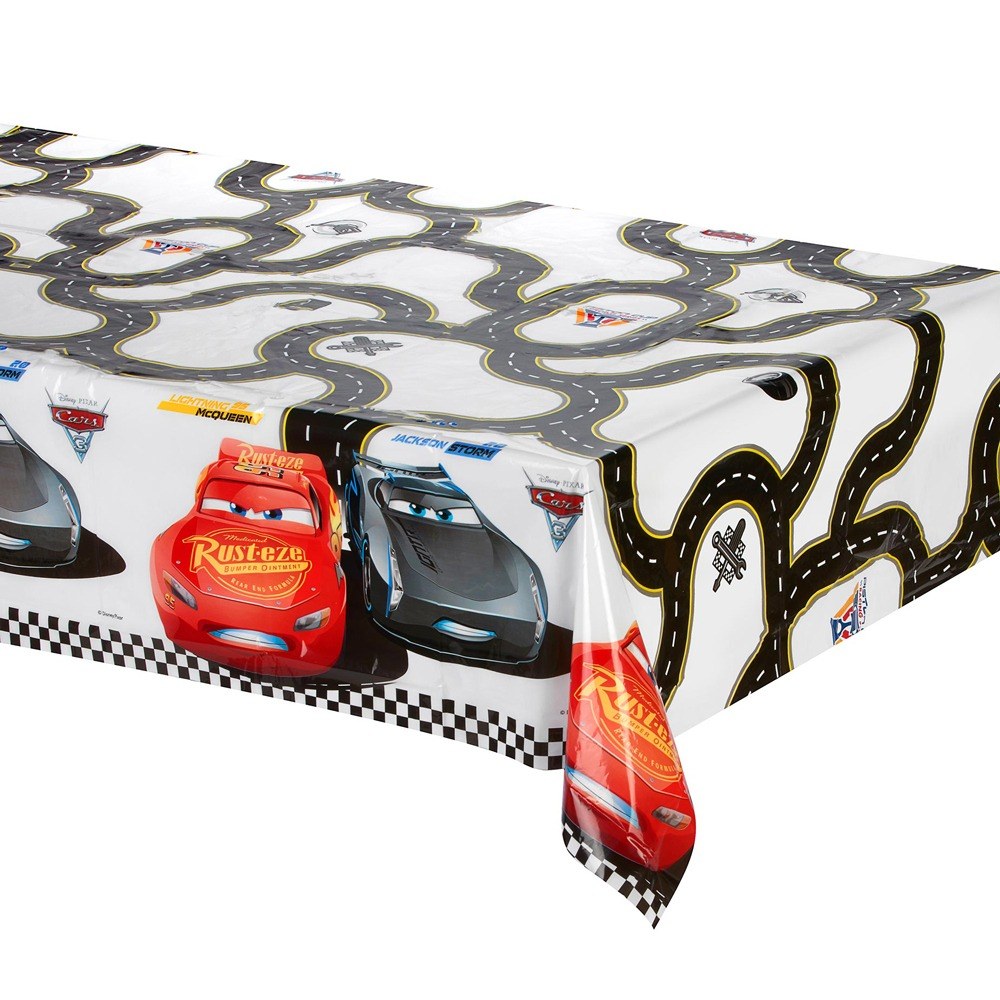 Disney Cars 3 - Plastic Tablecover 1.2m x 1.8m – PartyTime Malta