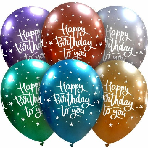Happy Birthday 13" Chromium Pro Latex Balloon – PartyTime Malta