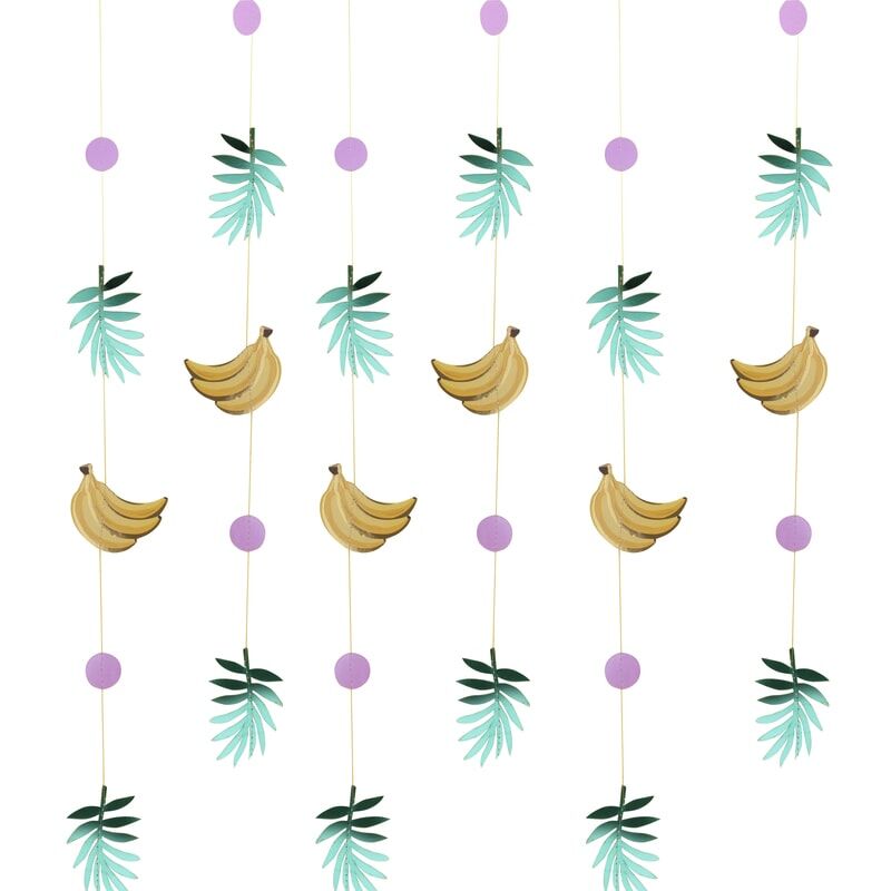 GOLD FOILED BANANA AND LEAF PARTY BACKDROP – PartyTime Malta