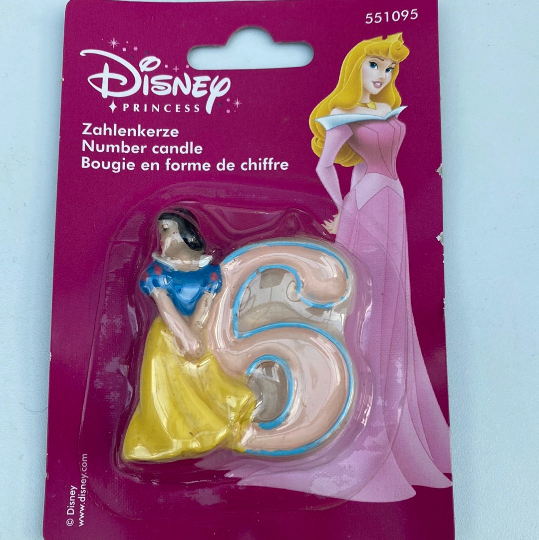 Disney Princess Birthday Cake Candle Number 6 – PartyTime Malta
