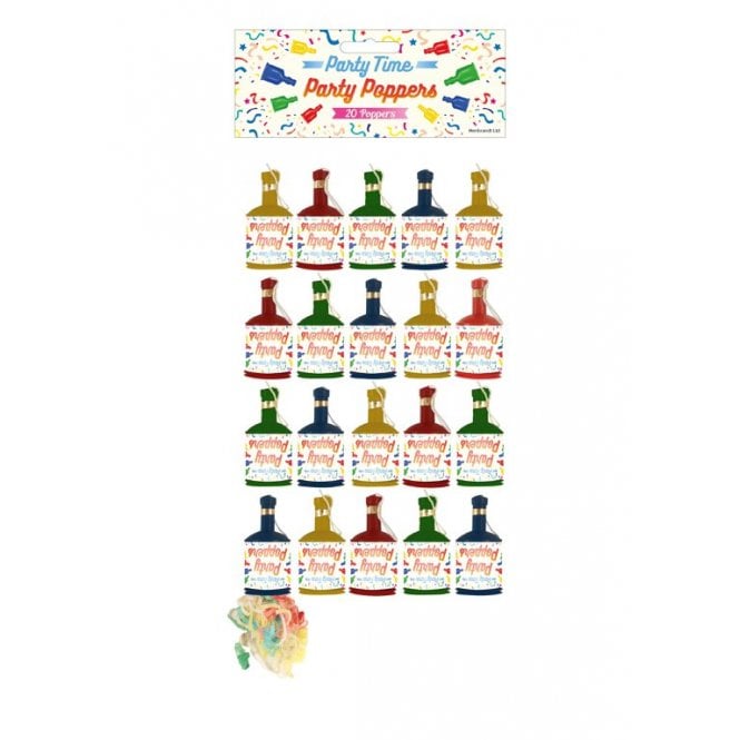 Multi-Colour Party Poppers, 20ct – PartyTime Malta