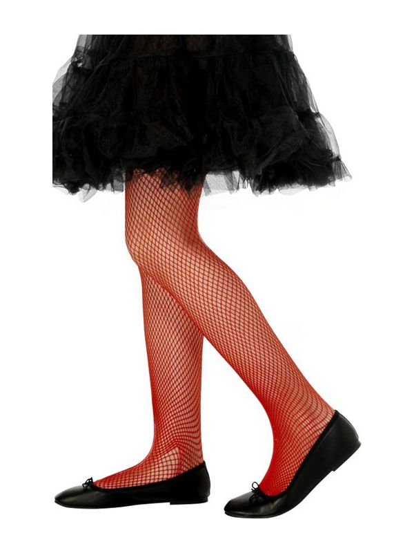 Childs Red Fishnet Tights Age 2-5Yrs – PartyTime Malta